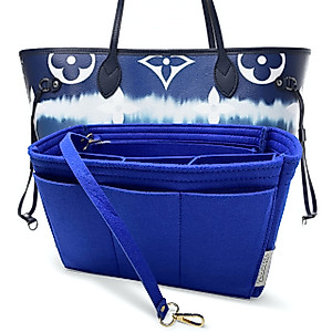 AlgorithmBags design for Louis Vuitton LV Neverfull MM Luxury Purse Organizer Insert Bag Shaper Liner Divider Protector (Safran)