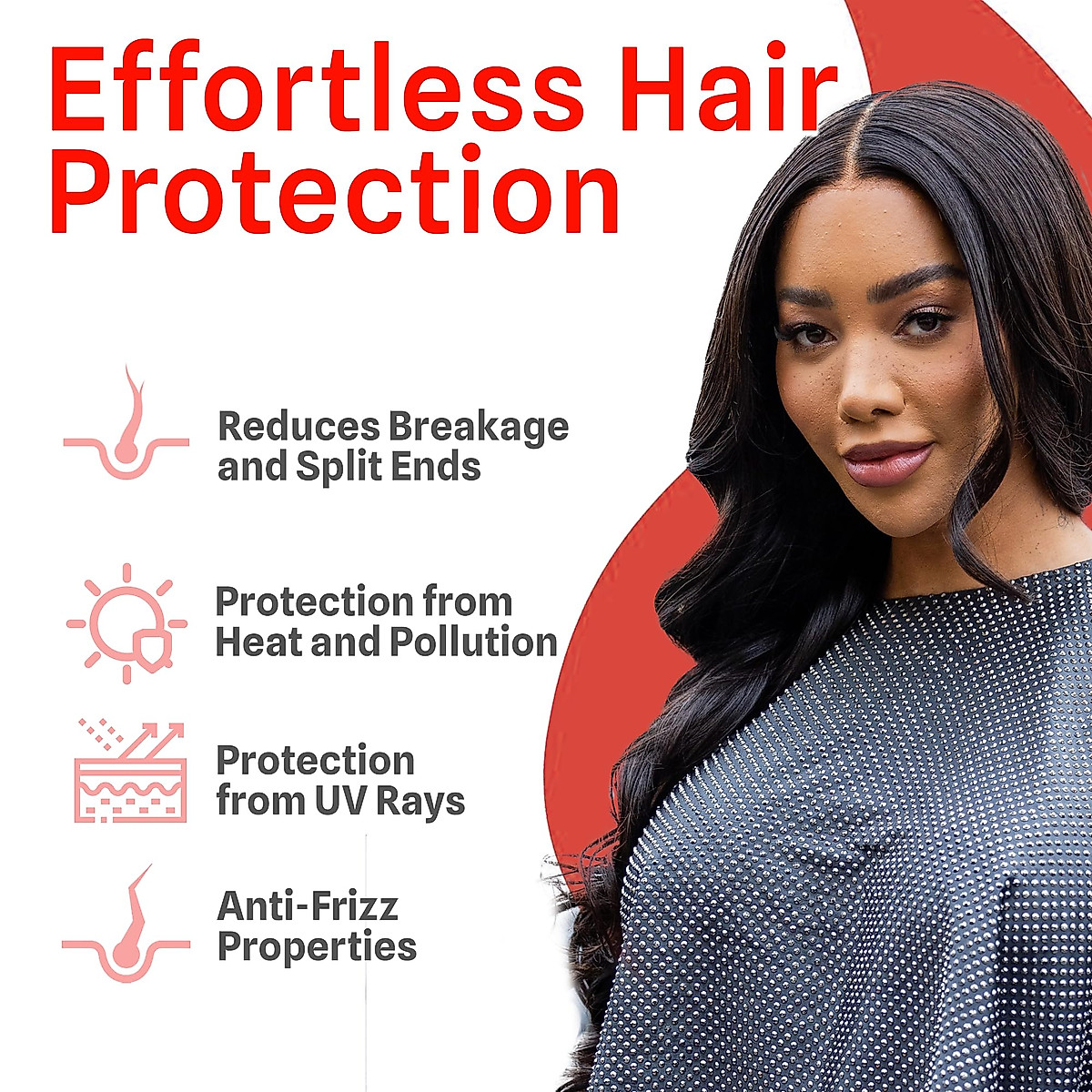 Pro Series Leave In Conditioner Spray 8oz - Daily Hair Care Treatment, Heat Protectant, Anti-Frizz, Moisturizes, Detangles & Restores Damaged Hair for Healthy & Smooth Lace Wig, Toupee & Hair Systems