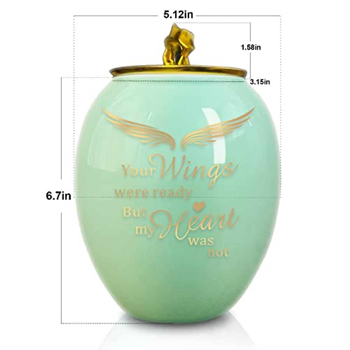 Medium Size Urns for Human Ashes Adult Female Male，Cremation Urn for Ashes for Women