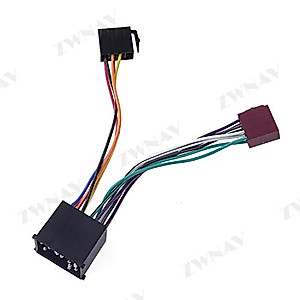 ZWNAV ISO Car Radio Wire Cable Wiring Harness Stereo Adapter Connector Adaptor Plug Power and LoudspeakerFit for BMW 1987+, Land Rover 2001+, Rover 1999+, Mini 2001+, (Selected Models)