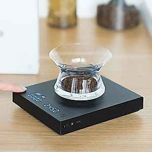 TIMEMORE Coffee Scale, Espresso Scale,Weigh Digital Coffee Scale with Timer,2000 Grams TES006 (Black Plus)