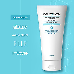 Deep Pore Cleansing Face Mask for Acne Prone Skin - Bentonite Clay Acne Mask with 2% Salicylic Acid & Bakuchiol (Retinol Alternative) - Maximum Strength Therapeutic Acne Mask (120+ Day)