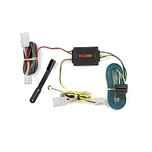 CURT 56078 Vehicle-Side Custom 4-Pin Trailer Wiring Harness, Fits Select Hyundai Santa Fe, Kia Forte