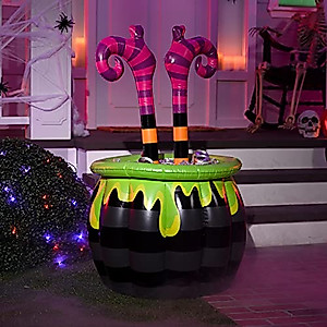 JOYIN 40'' Halloween Inflatable Witch Legs Cooler, Halloween Inflatable Witch Cooler Decoration Theme Party Décor, Party Supplies for Halloween Parties, Events