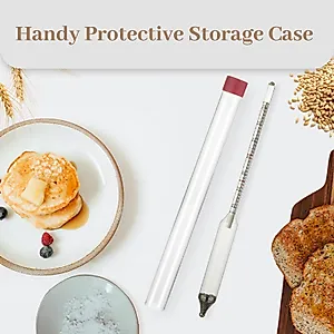 Maple Syrup Hydrometer, Baume and Brix Scale, Maple Syrup Density Kit Syrup Hydrometer for Measure Sugar and Moisture Content (Density) of Boiled Sap