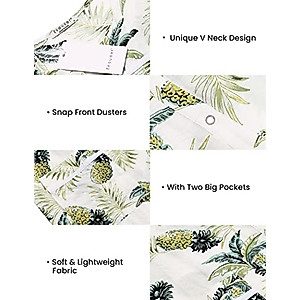 Ekouaer Womens, Long Nightgown Nightshirt, Cotton Sleep Shirts, Plus Size Sleepwear, Nursing Robe, Pattern2, XX-Large