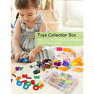 YVUDW Tackle Box Organizer Plastic Jewelry Box with Dividers Snackle Box Charcuterie Container Bead Organizer Containers Craft Storage Organizers 4 Pack