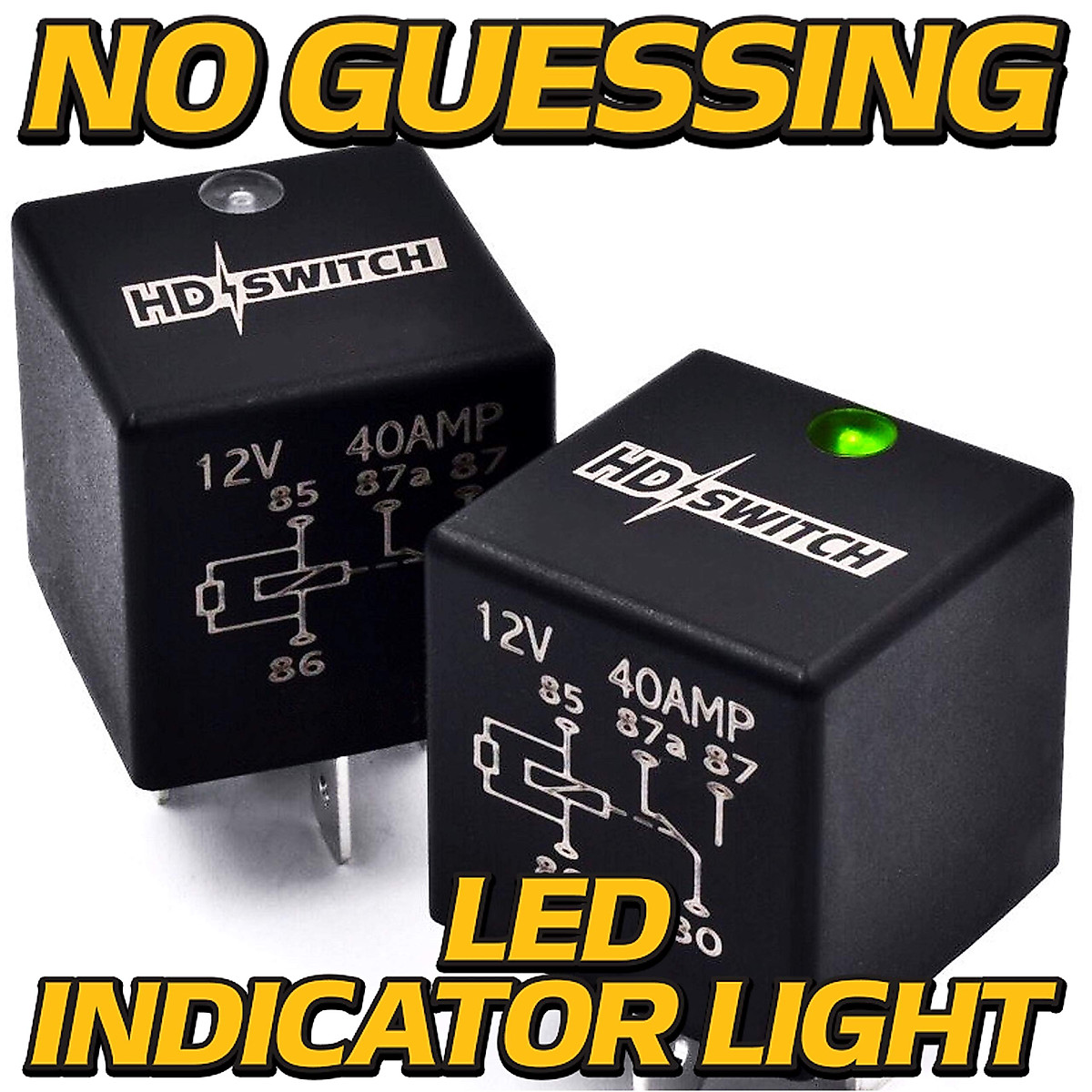 HD Switch -2 Pack- 1-643275 643275 E643275 1643275 Waterproof Relay w/LED Power Indicator Upgrade fits Toro Exmark Lazer Z AC AS CT LC Quest Turf Tracer DS E P S X Z Series, Dielectric Grease Included