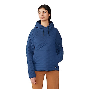 Mountain Hardwear Women's Stretchdown Light Pullover Hoody, Outer Dark, Small
