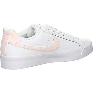 Nike Women's Court Royale AC Sneaker, White/Light Soft Pink, 8 Regular US