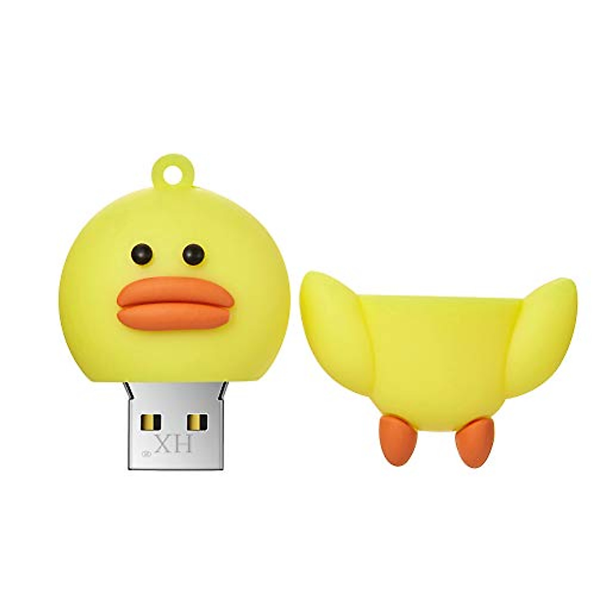 SBR USB Flash Drives,8GB / 16GB / 32GB / 64GB Waterproof Silicone USB 2.0 USB Flash Memory Stick Data Storage Pendrive Thumb Drives (64GB,Yellow Duck)