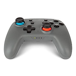 PowerA Nano Enhanced Wireless Controller for Nintendo Switch - Grey-Neon, Works with Nintendo Switch Lite, Bluetooth Controller, Gamepad, Compact, Smaller, Rechargeable, Portable - Nintendo Switch