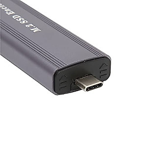 Laihua M.2 SSD Enclosure Plug and Play Tool Free 10Gbps M.2 NVME NGFF SSD Enclosure Adapter for Tablet for Desktop Grey