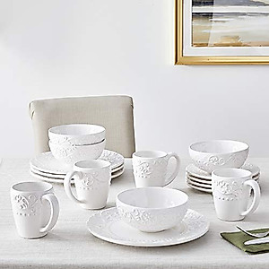 American Atelier Bianca White 16-Piece Dinnerware Set -