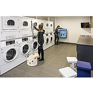 Large Woven Cotton Rope Basket with Handle, Ideal for Storage and Organization for kids toys,Towels, Clothes, blanket,Gifts. Pet Basket for Cat & Dog，Laundry Blanket Basket