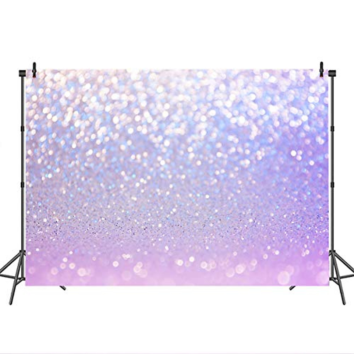 Mocsicka Light Purple Bokeh Backdrop for Photography Newborn Baby Shower Portrait Party Decoration Abstract Halo Dots (Not Glitter) Photoshoot Props (7x5ft)