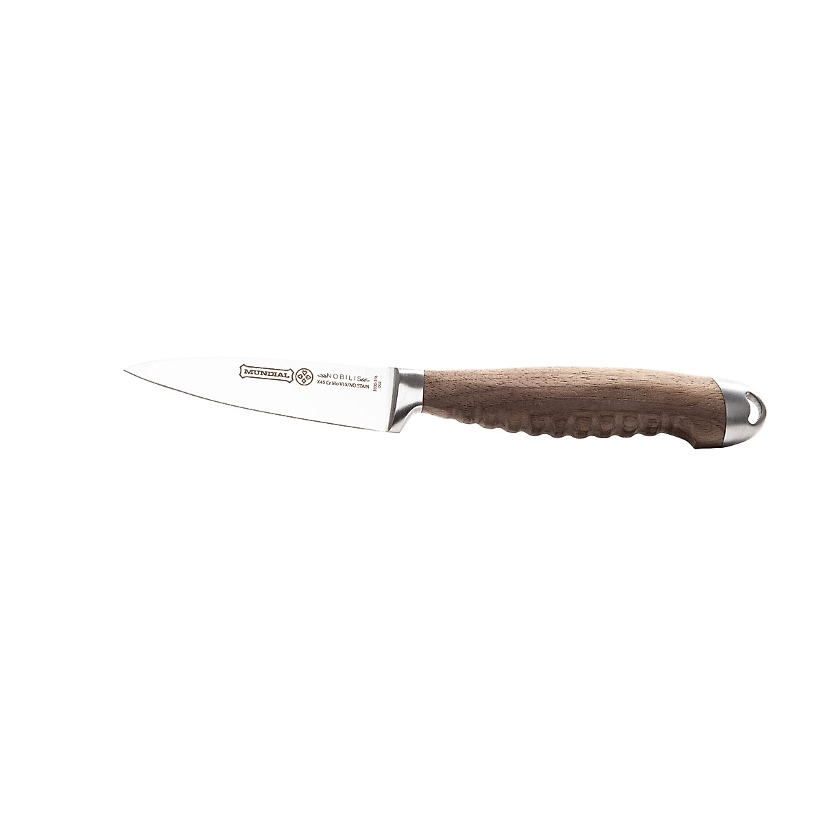 Mundial Nobilis Series, 3.5” Paring Knife, Wood Handle, Stainless Steel Blade - Ideal For Peeling Fruits and Vegetables
