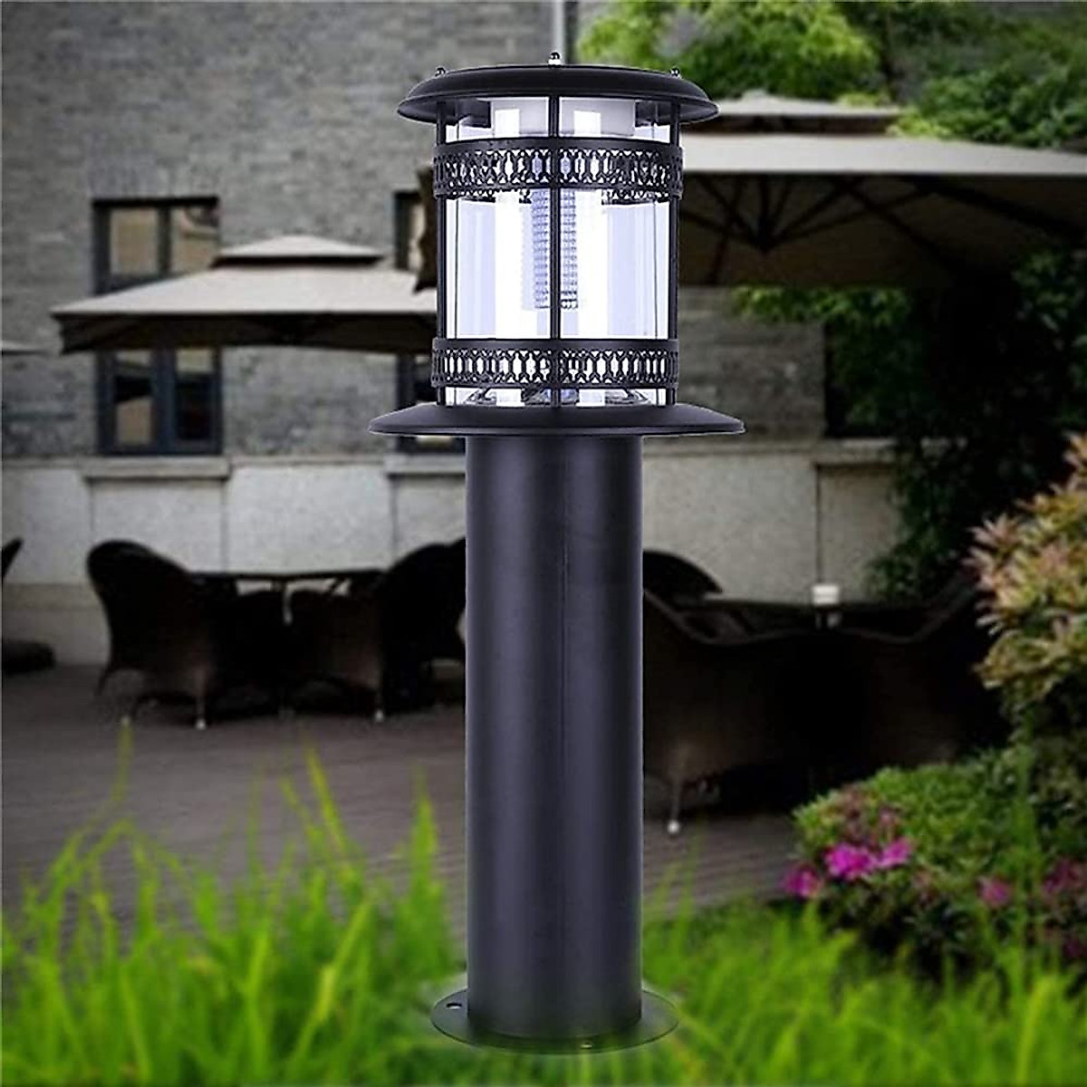 KLFJFD Solar Lights Outdoor,Modern Minimalist Courtyard Lamp,LED Waterproof Post Lights Outdoor Garden Solar Post Lamp,for Home Garden