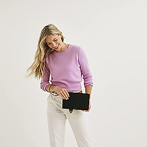 Vera Bradley Women's Microfiber Convertible Wristlet With RFID Protection, Classic Black, One Size