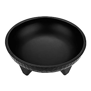 G.E.T. MOJ-803-BK Black 26 oz. Molcajete Bowl, Break Resistant Dishwasher Safe Melamine Viva Mexico Collection (Pack of 12)