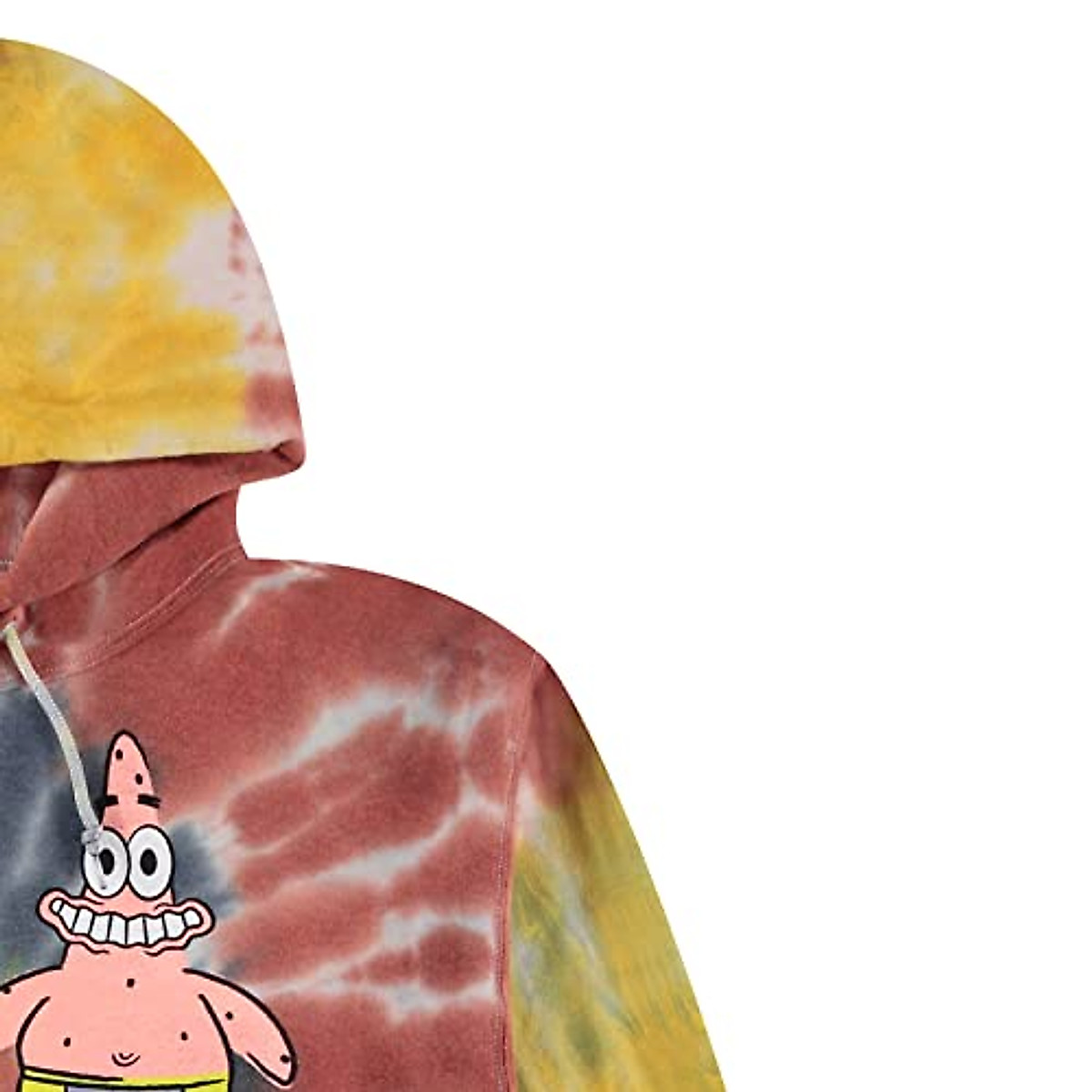 Mens Spongebob Squarepants Classic Hoodie - Spongebob, Patrick & Krusty Krab Tie Dye Hoodie Sweatshirt (Tie Dye, Medium)