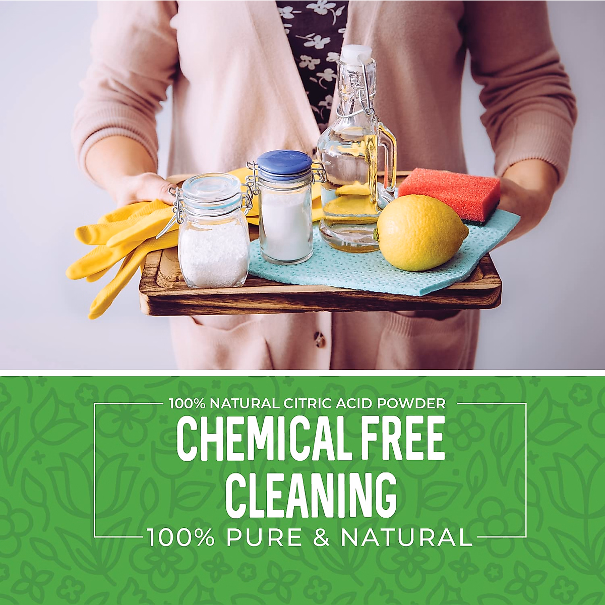 Citric Acid Powder, 2 lb. Citric Acid for Bath Bombs, Citric Acid Food Grade, Non GMO Citric Acid Bulk, Food Grade Citric Acid Powder Cleaning, Citric Acid for Cheese Making and Canning. 2 Pounds.