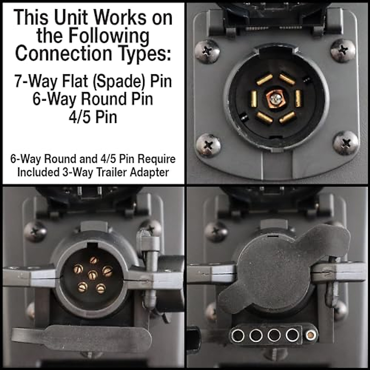 Innovative Products of America #9101 Light Ranger MUTT (7-Way Spade Pin Style with Adapter) Trailer Tester