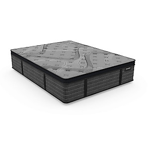 Alpine Breeze Graphite EuroTop Hybrid Mattress 14.5-inch - Quilted, Full, Medium