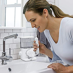 Waterpik Water Flosser Evolution Electric Countertop Dental Oral Irrigator with 6 Tips, WF-07