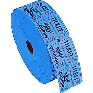 Double Roll Raffle Event Tickets - Full Set of 8 Colors (8 Rolls of 2000 Tickets Each)