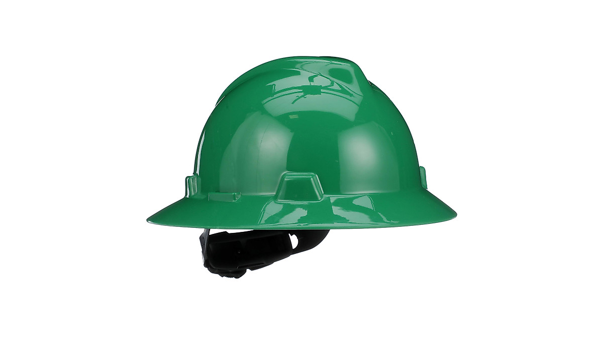 MSA V-Gard Full-Brim Hard Hat - Impact Protection