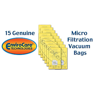 Envirocare Replacement Vacuum Cleaner Bags made to fit Kenmore Canister Type C/Q. 5055, 50557 and 50558 Panasonic Type C-5,15 pack