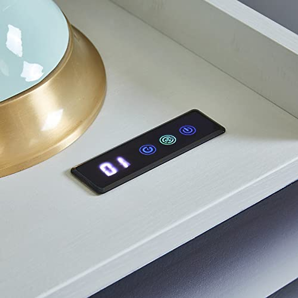 OLD CAPTAIN Shoes Cabinet,5-Tier Modern Entryway Organizer Cabinet with Door,Deodorisation and Automatic Lighting (Grey)