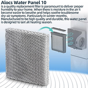 Water Panel 10 Humidifier Filter Pad Replacement for Aprilaire 110 220 500 500A 500M 550 550A 558; Furnace Water Filter; Honeywell HC22P HE100 HE100A HE150 HE150A Whole House Humidifiers (2 Pack)