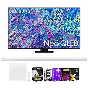 SAMSUNG QN85QN85BA 85" Neo QLED 4K Mini LED Quantum HDR Smart TV Bundle HW-S801B 3.1.2ch Soundbar, Audio Entertainment Essentials Bundle & 2 YR CPS Enhanced Protection Pack