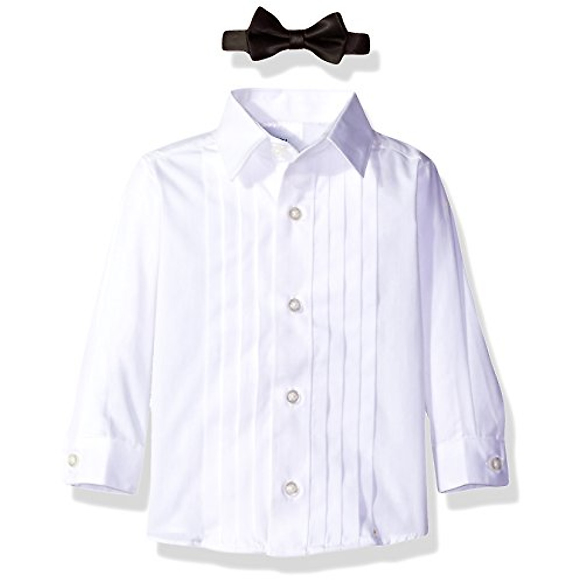 Nautica baby boys 4-piece With Dress Shirt, Bow Tie, Jacket, and Pants Tuxedo, Black, 18 Months US