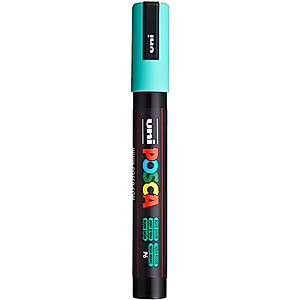 Posca Marker 5M in Aqua Green, Posca Pens for Art Supplies, School Supplies, Rock Art, Fabric Paint, Fabric Markers, Paint Pen, Art Markers, Posca Paint Markers