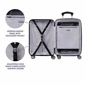 Travelpro Runway 2 Piece Luggage Set, Carry-on & Convertible Medium to Large 28-Inch Check-in Hardside Expandable Luggage, 8 Spinner Wheels, TSA Lock, Hardshell Suitcase, Teal Blue