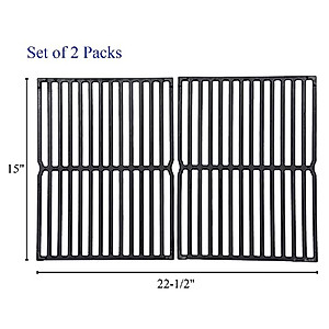 GasSaf Parts Kit Replacement for Weber 7534 7522, Spirit 500, Genesis Silver A, Spirit 200 Series E200, E210, S200, S210 with Side Control Knob, 21.5 inch Flavorizer Bars and 15 inch Grill Grates