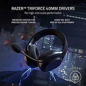 Razer Barracuda X Wireless Multi-Platform Gaming and Mobile Headset (2021 Model): 250g Ergonomic Design - Detachable HyperClear Mic - 20 Hr Battery - Compatible w/PC, PS5, Switch, & Android - Black