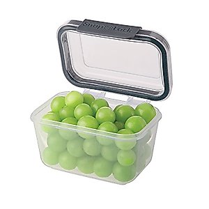 SnapLock by Progressive 2-Cup Storage Container - Gray, Easy-To-Open, Leak-Proof Silicone Seal, Snap-Off Lid, Stackable, BPA FREE