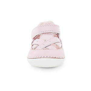 Stride Rite Baby Girls Soft Motion Kiki 2.0 First Walker Shoe, Light Pink, 3 Infant
