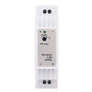 DIN Rail Power Supply,DR-15-12 DIN Rail Single Output Switching Power Supply 12V 1.25A 15W PWM Modulation for Control Cabinet, Industrial Equipment