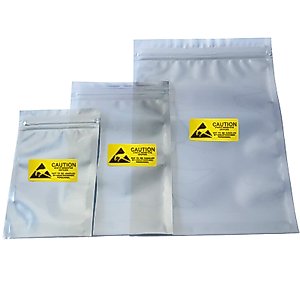 Daarcin Anti Static Bags,ESD Bags,30pcs Mixed Sizes Antistatic Resealable Bags for 3.5 Hard Drive, 2.5 Solid State Drive,with Labels, ESD Shielding Bags for Varieties of Electronic Device