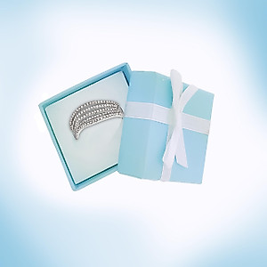 Hdiamonds 1/2 Carat Total Weight (cttw) 10K White Gold Diamond Multi-Row Wave Ring for Women (Size: 8)