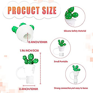 8Pcs Straw Cover for Stanley Cup&Simple Modern 40 oz Trek Tumbler,10mm Reusable Drinking Straw Tips Lids,Straw Toppers for Tumblers,Portable&Dust Proof Plugs Cap Protector for Stanley Cup Accessories