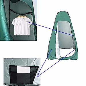 LazyWomen 76" X 47" X 47" Portable Shower for Camping Shower Tent, Pop Up Privacy Tent with Removable Rain Cove, Foldable Camping Toilets Changing Tent, for Hiking Beach Picnic Fishing