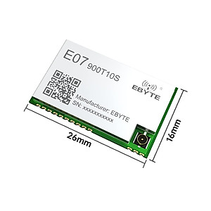 868MHz 915MHz Wireless Module CC1101 MSP430FR2433 E07-900T10S Low Power 10dbm 1.5km UART RSSI IPEX Stamp Hole Secondary Development Air Speed 0.6kbps-500kbps