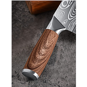 XaoYao Cleaver Knife 8 Inches Vegetable Meat Cleaver, Chopper, Butcher Knife Stainless Steel Chinese Chef Knife, for Home and Restaurant Silver