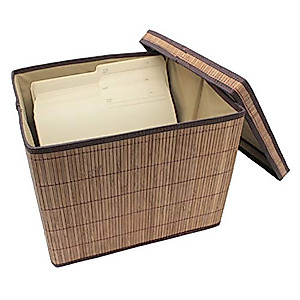 Seta Direct, Brown Natural Bamboo Storage Organization Box with Lid [1 Pack]